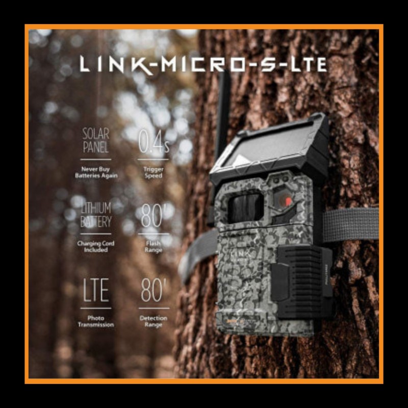 Caméra de chasse cellulaire et solaire LINK-MICRO-LTE Spypoint